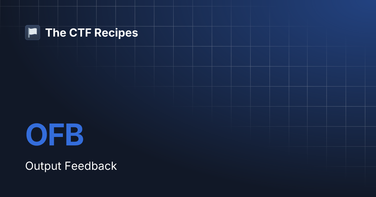 OFB | The CTF Recipes